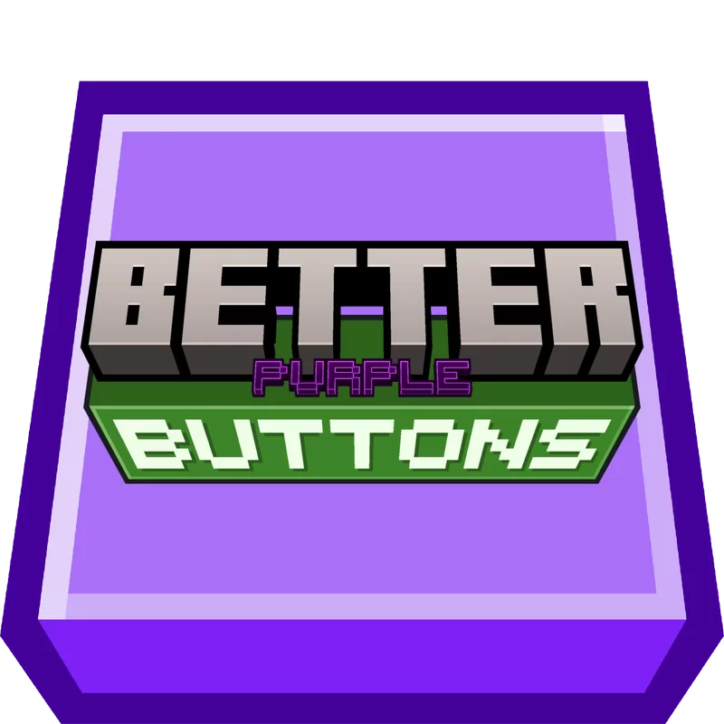 Better Buttons Purple Edition Minecraft Texture Pack