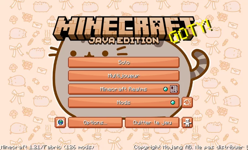 Pusheen GUI ! Minecraft Texture Pack