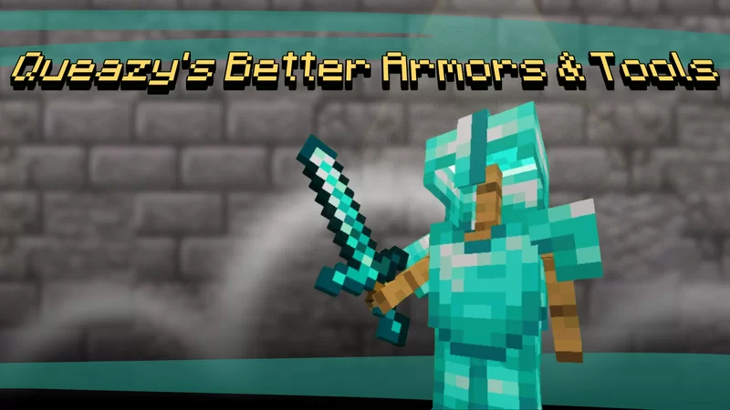 Queazy's Better Armors & Tools [BEDROCK] Minecraft Texture Pack