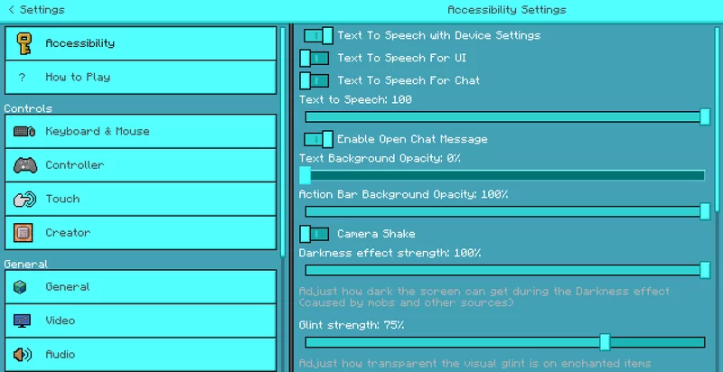 Aqua gui [Bedrock] Minecraft Texture Pack