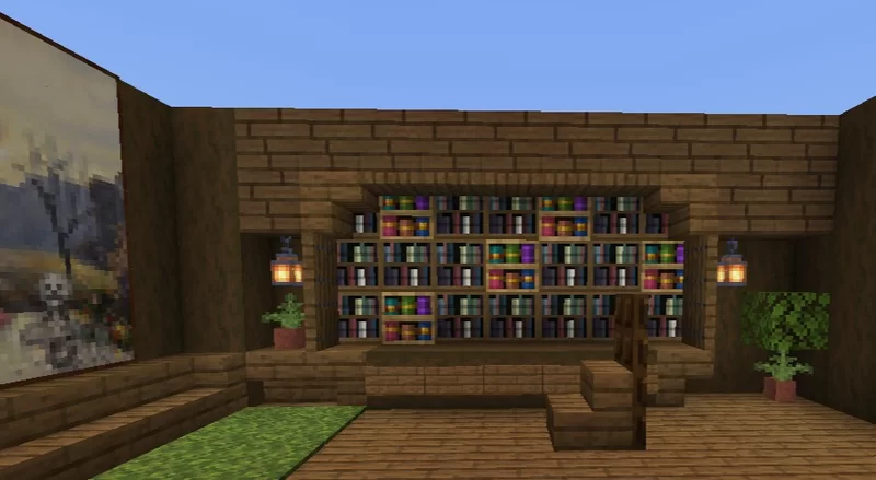 Clays Cottagecore Bookshelf Minecraft Texture Pack