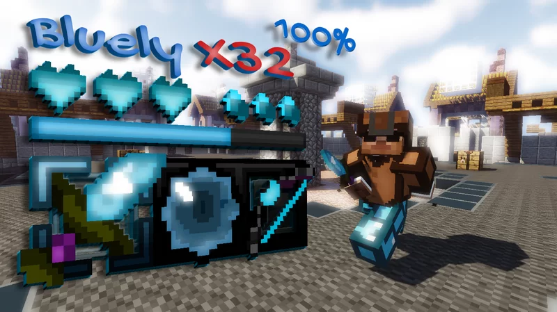 Bluely (100%) Completed Minecraft Texture Pack