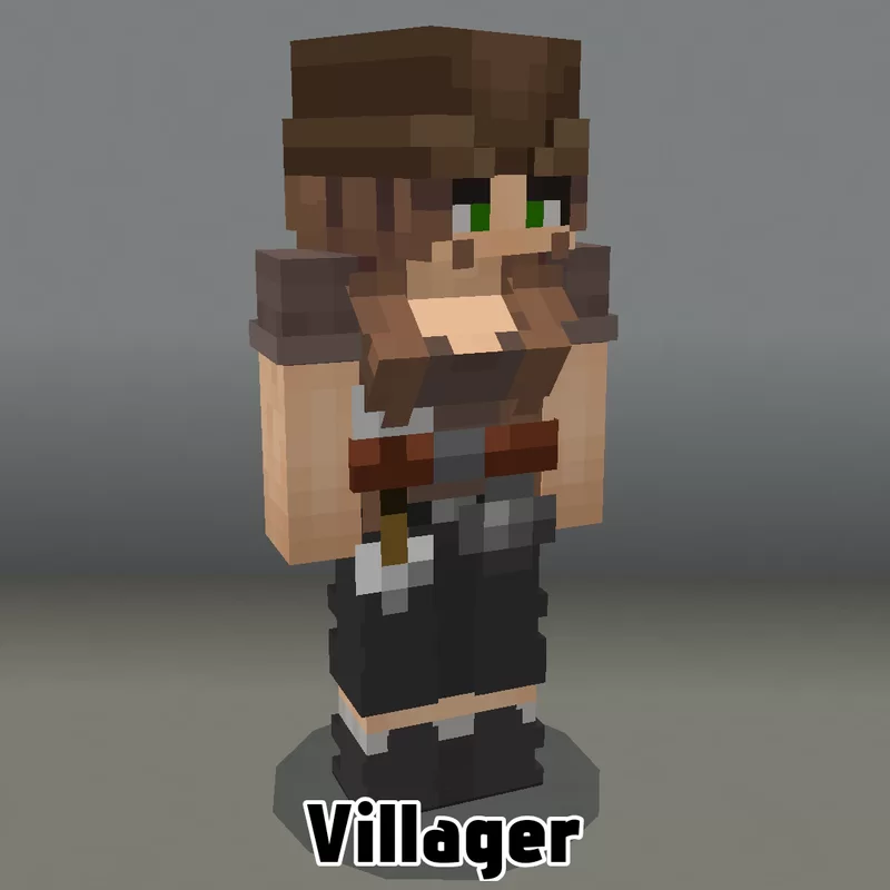 Feminine villagers Minecraft Texture Pack