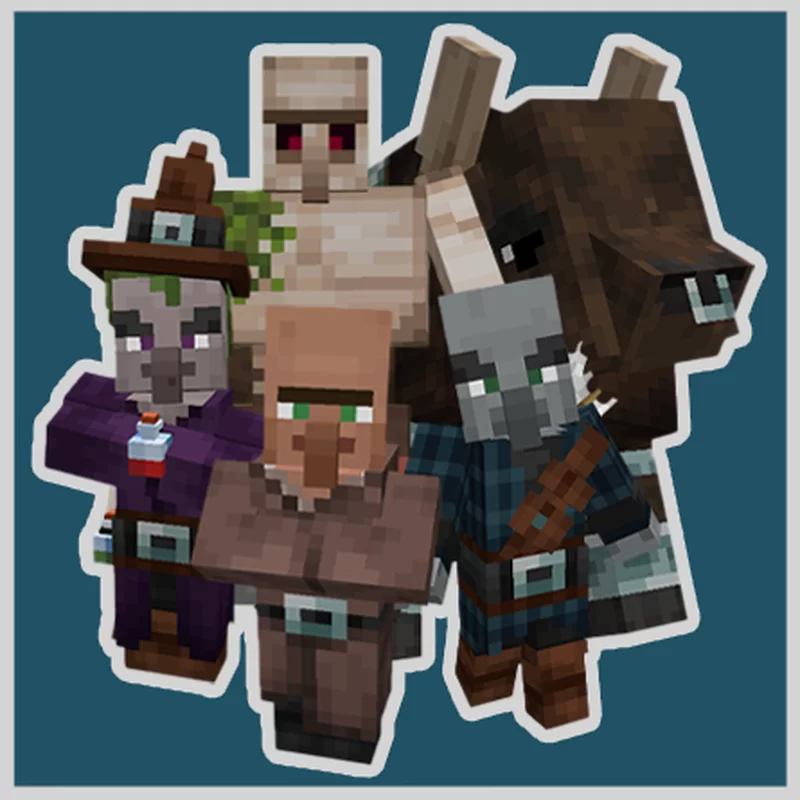 Villagers and illagers rework V2 Minecraft Texture Pack