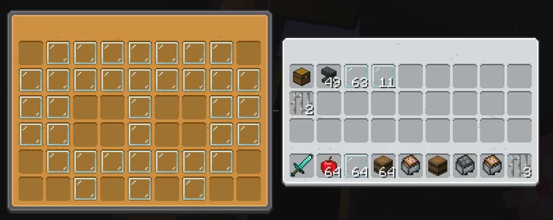 OreUI recreation tests for Java Minecraft Texture Pack