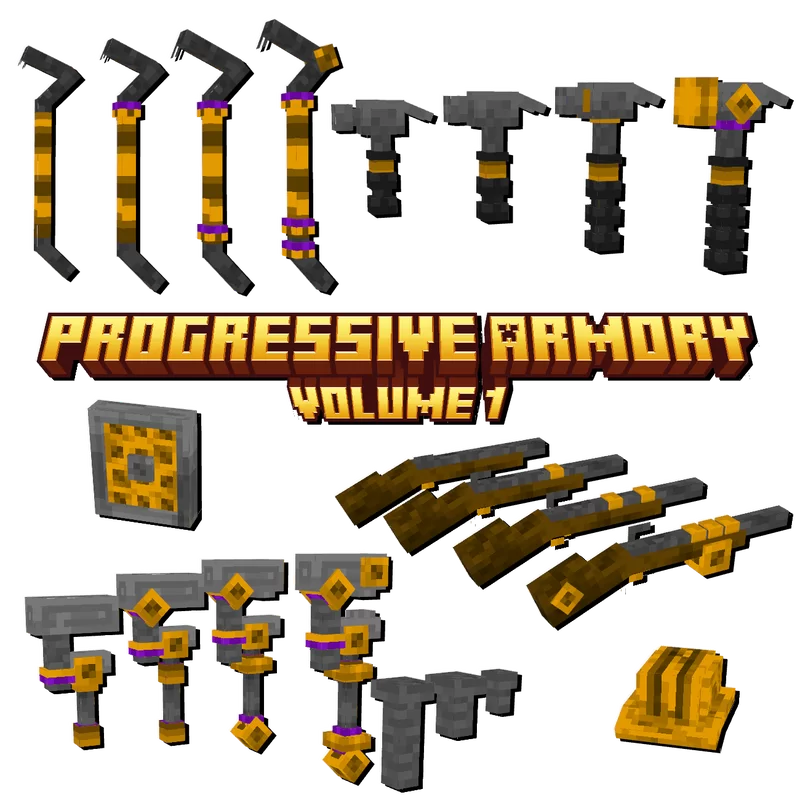Progressive Armory Vol.1 'Construction Tools' Minecraft Texture Pack