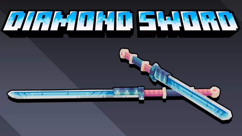 [FREE] Diamond Sword | 3D Model Minecraft Texture Pack
