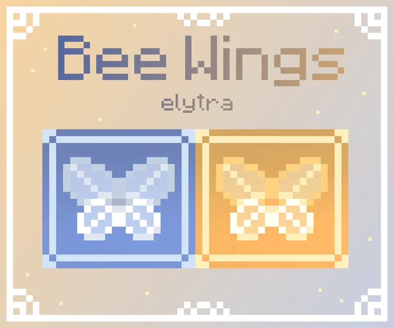 Bee Wings - Elytra Minecraft Texture Pack