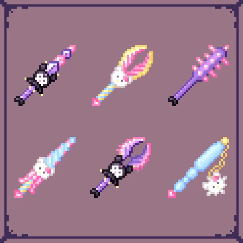 Hello Kitty weapons pack 32x32 #39 Minecraft Texture Pack