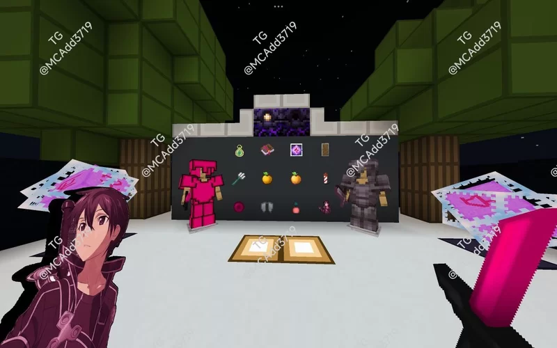 Pink Night PvP Texture Pack Minecraft Texture Pack