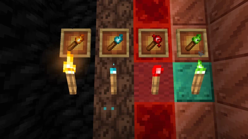 Actions & Stuff Better Torches Minecraft Texture Pack