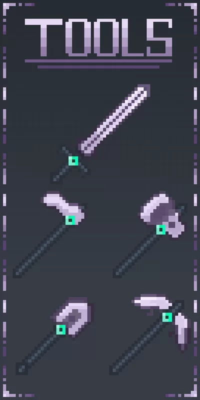 Ender Eye Tools & Sword | LevantineRosie Minecraft Texture Pack