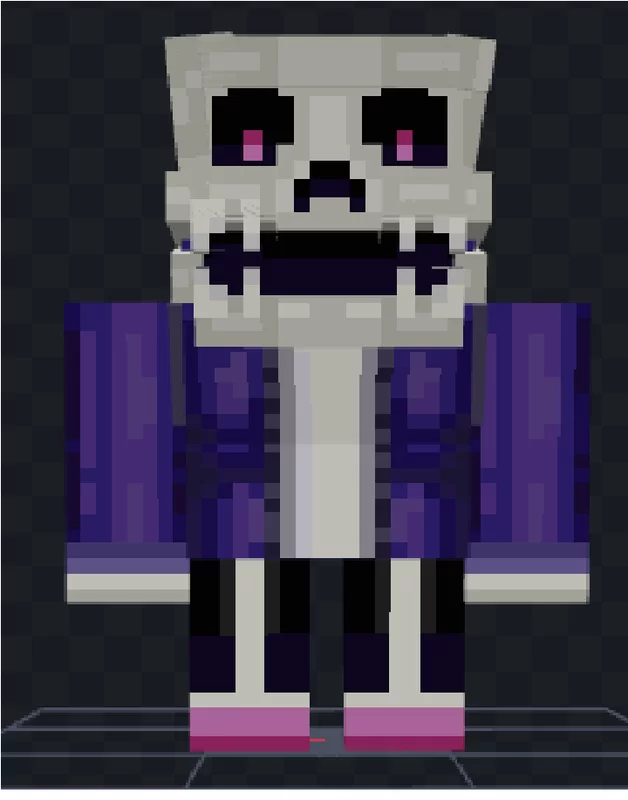 *"S.A.N.S_skeleton_alien _never_sad"* Minecraft Texture Pack