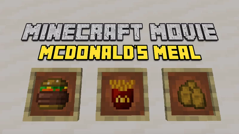 Movie McDonald's Meal [1.16+ Java & Bedrock] Minecraft Texture Pack