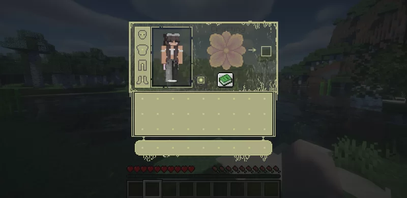 Survival Inventory GUI ( pink flower ) Minecraft Texture Pack