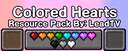 Colored Hearts and Rounded UIs! Minecraft Texture Pack