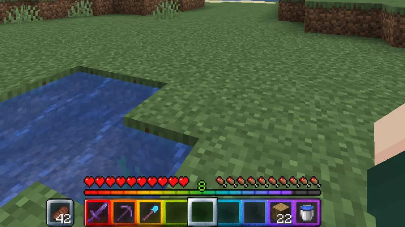 Pride Rainbow Hotbar Minecraft Texture Pack