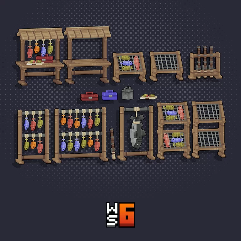 Fishing Furniture Minecraft Texture Pack