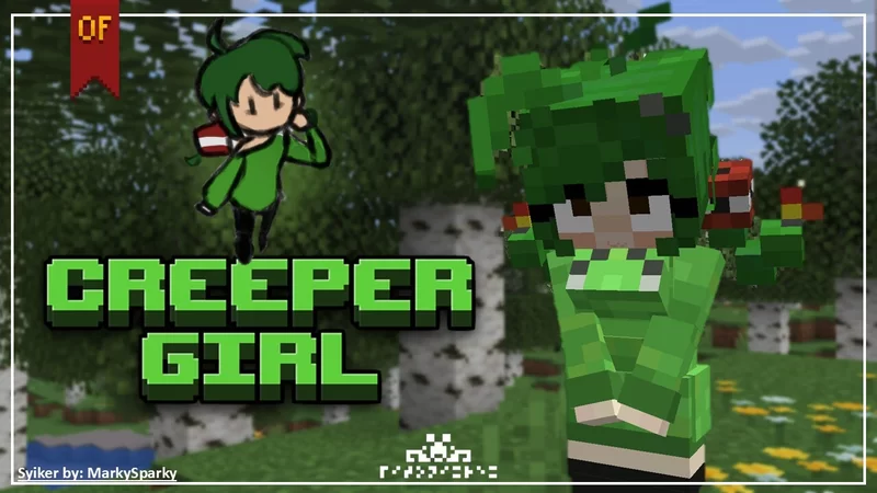 Creeper girl Minecraft Texture Pack
