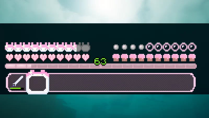 ~MY MELODY HOTBAR GUI 1.21.5~ Minecraft Texture Pack