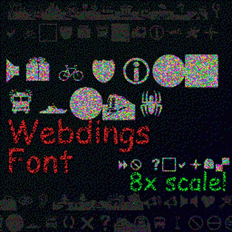 Webdings Font Minecraft Texture Pack