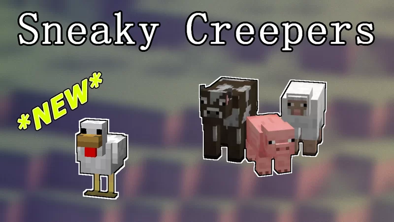 sneaky creepers Minecraft Texture Pack