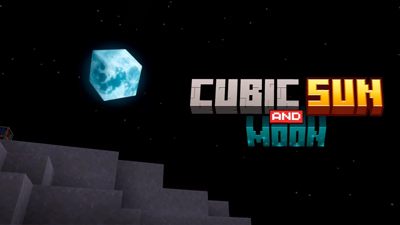 Cubic Sun and Moon Minecraft Texture Pack