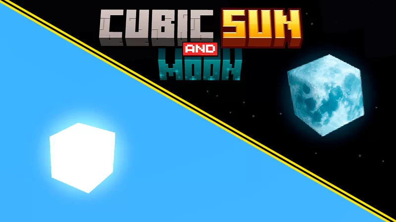 Cubic Sun and Moon Minecraft Texture Pack