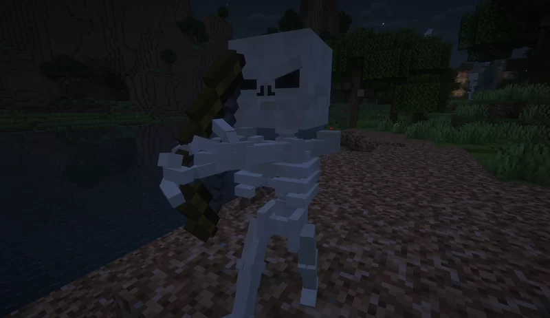A Minecraft Movie Skeleton Minecraft Texture Pack