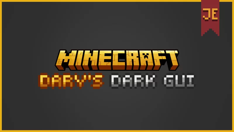 Dary's Dark GUI Minecraft Texture Pack