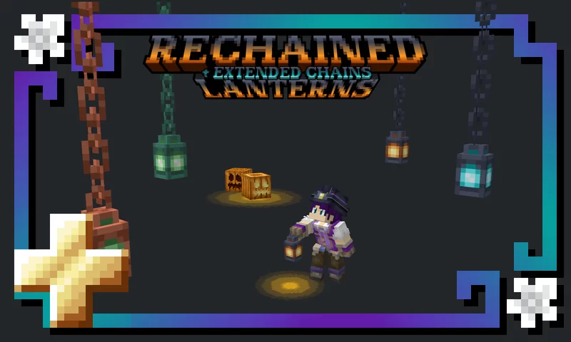 Rechained Lanterns + Extended Chains Minecraft Texture Pack