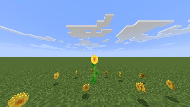 West facing sunflowers Minecraft Texture Pack