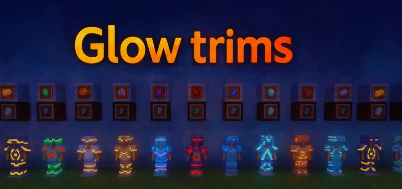 Glow Trims Minecraft Texture Pack
