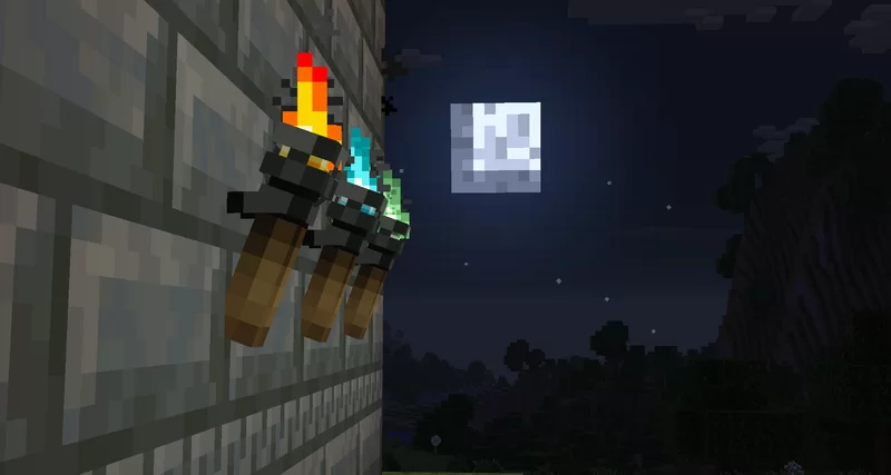 Eaves' Medieval Torches Minecraft Texture Pack