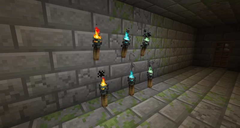 Eaves' Medieval Torches Minecraft Texture Pack