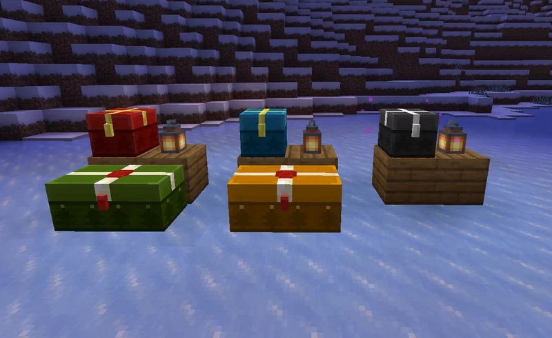 Simple Christmas Chests Minecraft Texture Pack