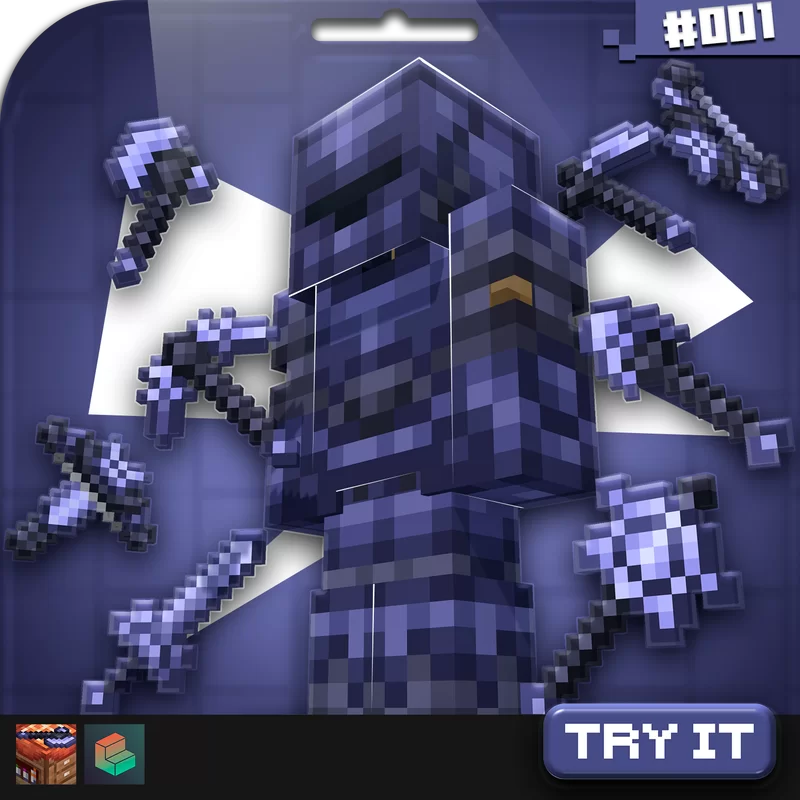 Retro Futurism - Sticker Pack + Nexo Configs Minecraft Texture Pack