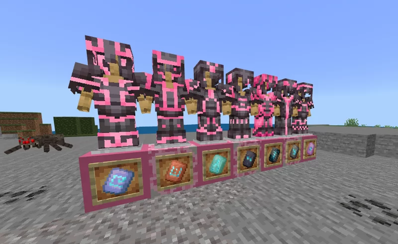 Octear's Rosy Quartz Trims - Bedrock Minecraft Texture Pack