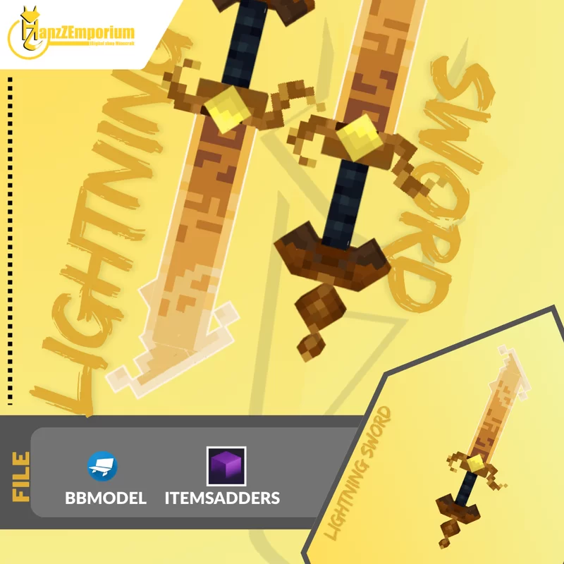 Lightning Sword || simple model Minecraft Texture Pack