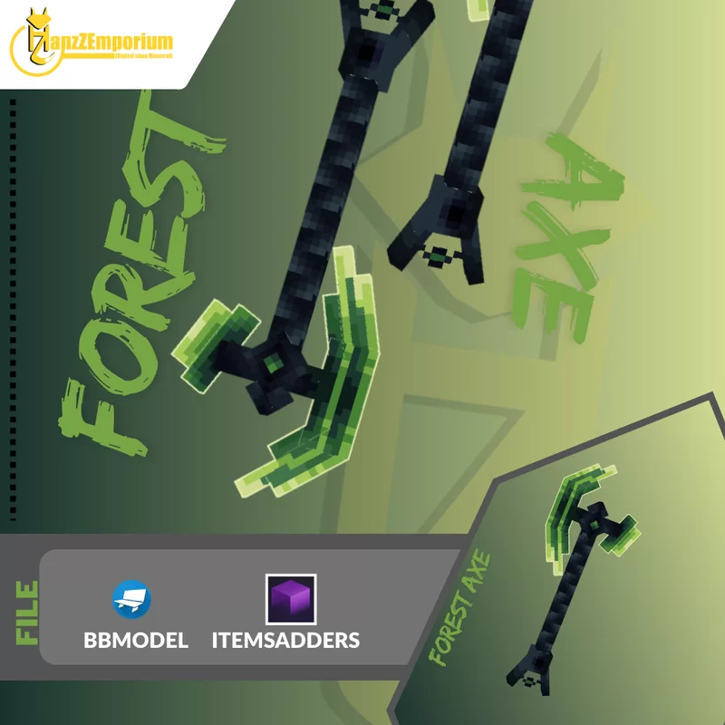 forest axe || simple model Minecraft Texture Pack