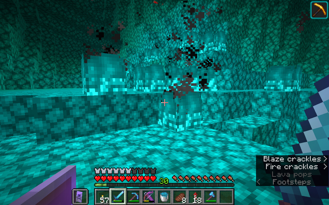Blue/icy nether Minecraft Texture Pack