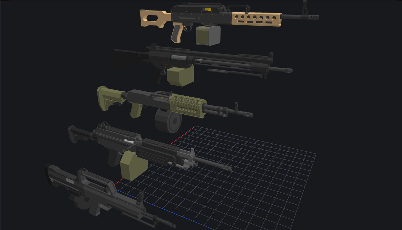 3D GUNS | Light Machin Guns! (1.12+) Minecraft Texture Pack