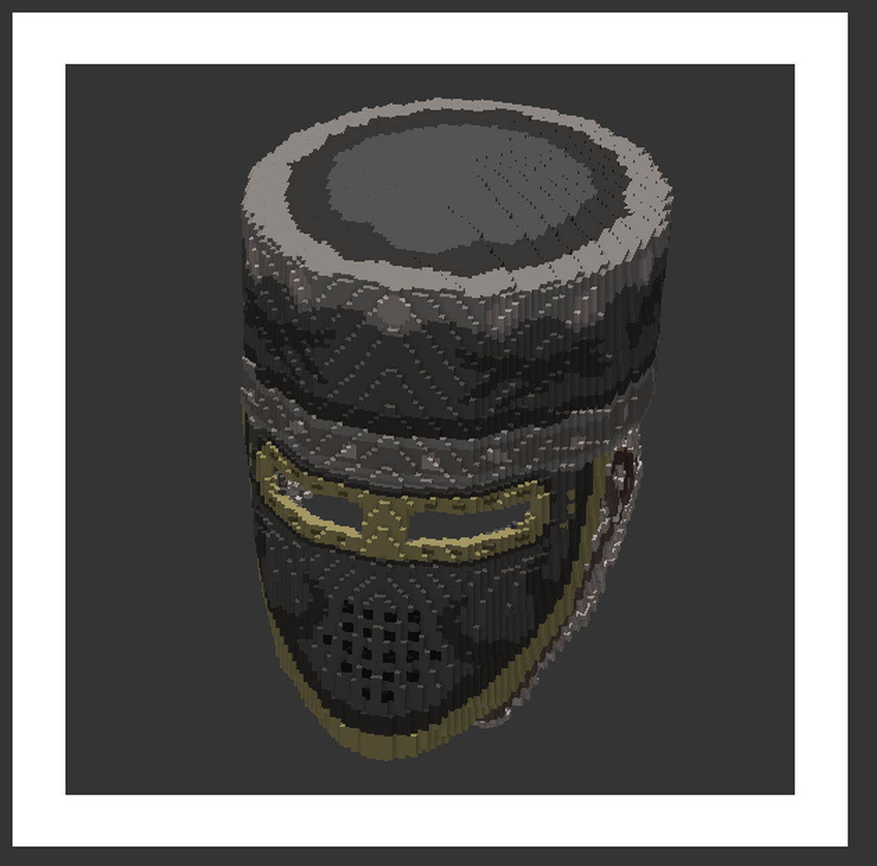 Custom 3D Crusader Helmet Minecraft Texture Pack