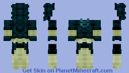 Sculk Uniform (Steve arms) Minecraft Skin