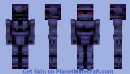 Blue Robot Minecraft Skin