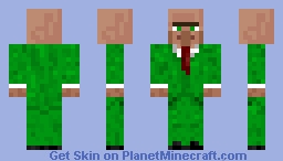 Villager in green costume🟩 Minecraft Skin