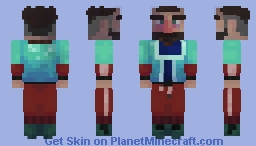 Idiot doom spiral - Disco elysium Minecraft Skin