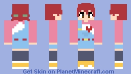 digimon - Hinomoto Akari-Steve Minecraft Skin
