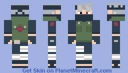 Hatake Kakashi-64Steve Minecraft Skin