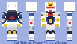 Strike Freedom Gundam-64Steve Minecraft Skin
